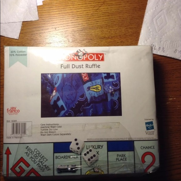 Jay Franco | Bedding | Jay Franco Monopoly Dust Ruffle Full Size Nip ...